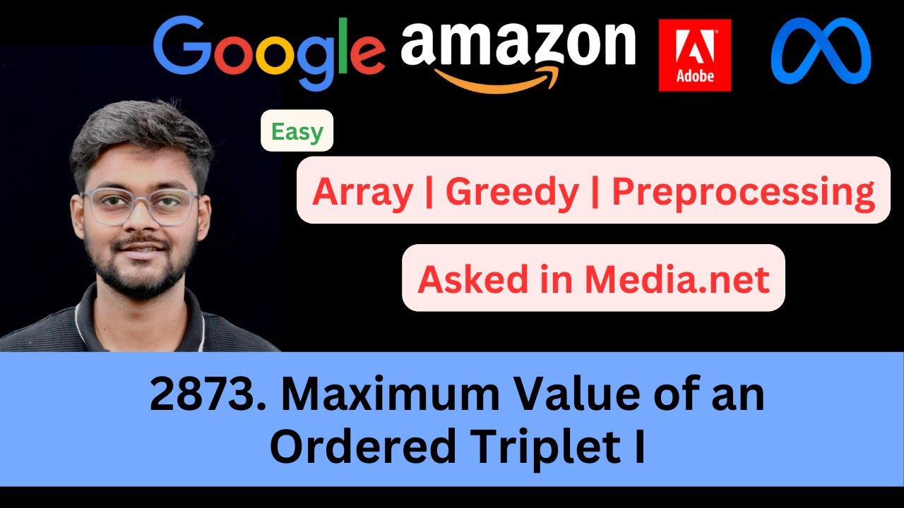 Leetcode 2873 Maximum Value Of An Ordered Triplet I Array