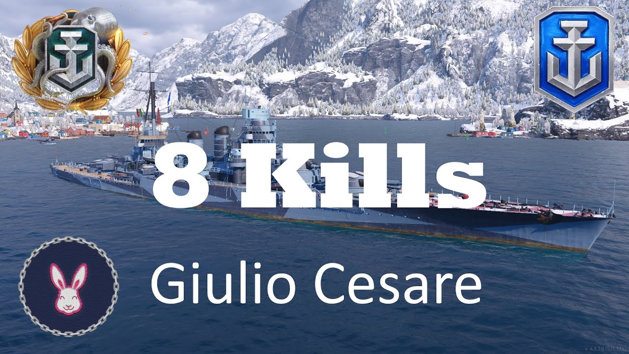 World of Warships: Legends Gameplay | Kraken | Giulio Cesare | Azure ...