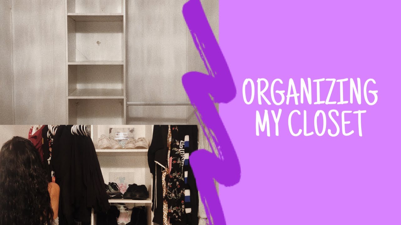 ORGANIZING MY CLOSET - COLOR COORDINATED (kinda) - YouTube
