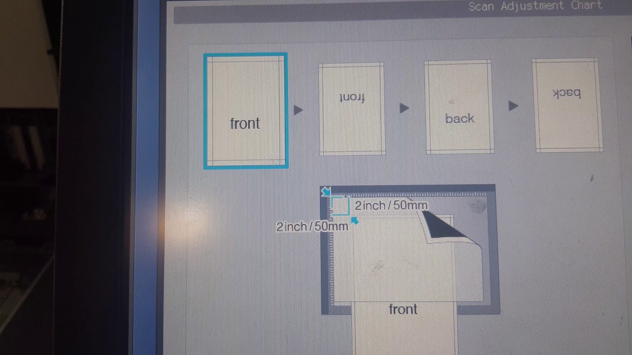 Alignment Konica C2070 - YouTube