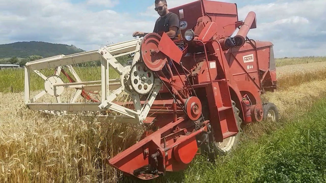 Kombajn Fahr M44 - žatva 2019 - YouTube
