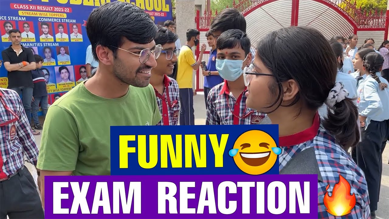 EXAM REACTION Gone FUNNY 😂😂 - YouTube