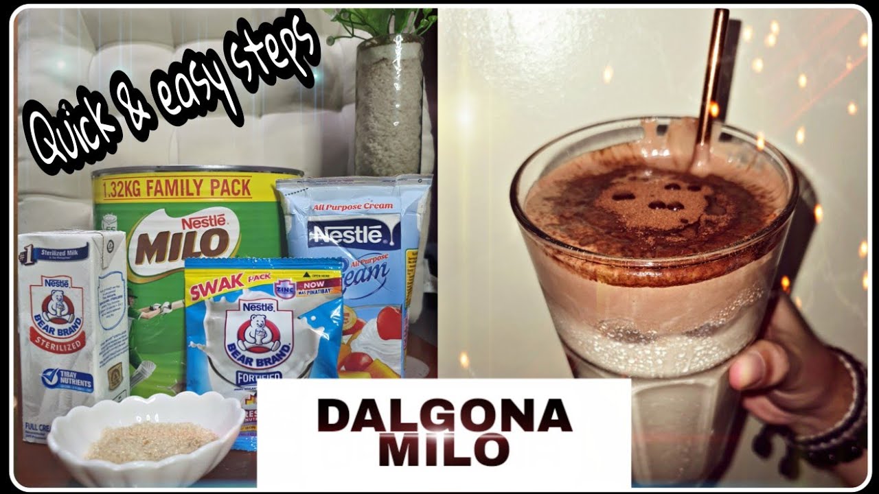 HOW TO MAKE DALGONA MILO? | Easy & Quick steps - YouTube