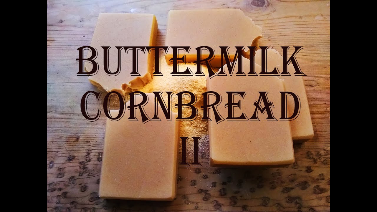 Making Buttermilk Cornbread Goat Milk Soap - YouTube
