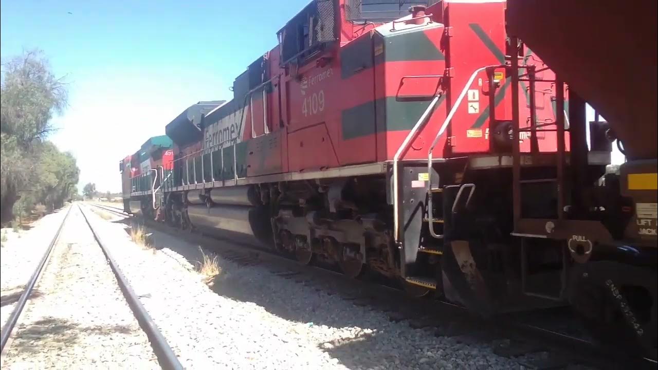 granolero vacío de BNSF al norte en la línea A 307 fxe 4501 4109 - YouTube