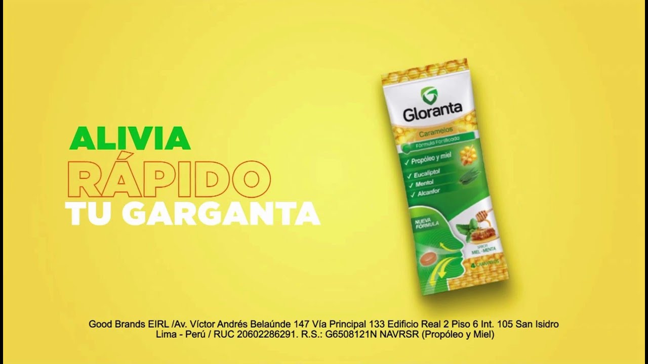 GLORANTA Alivia rápido tu garganta (Perú 2022) - YouTube