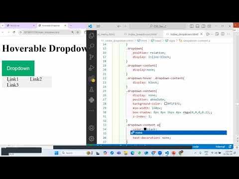 ial css dropdown nav - YouTube