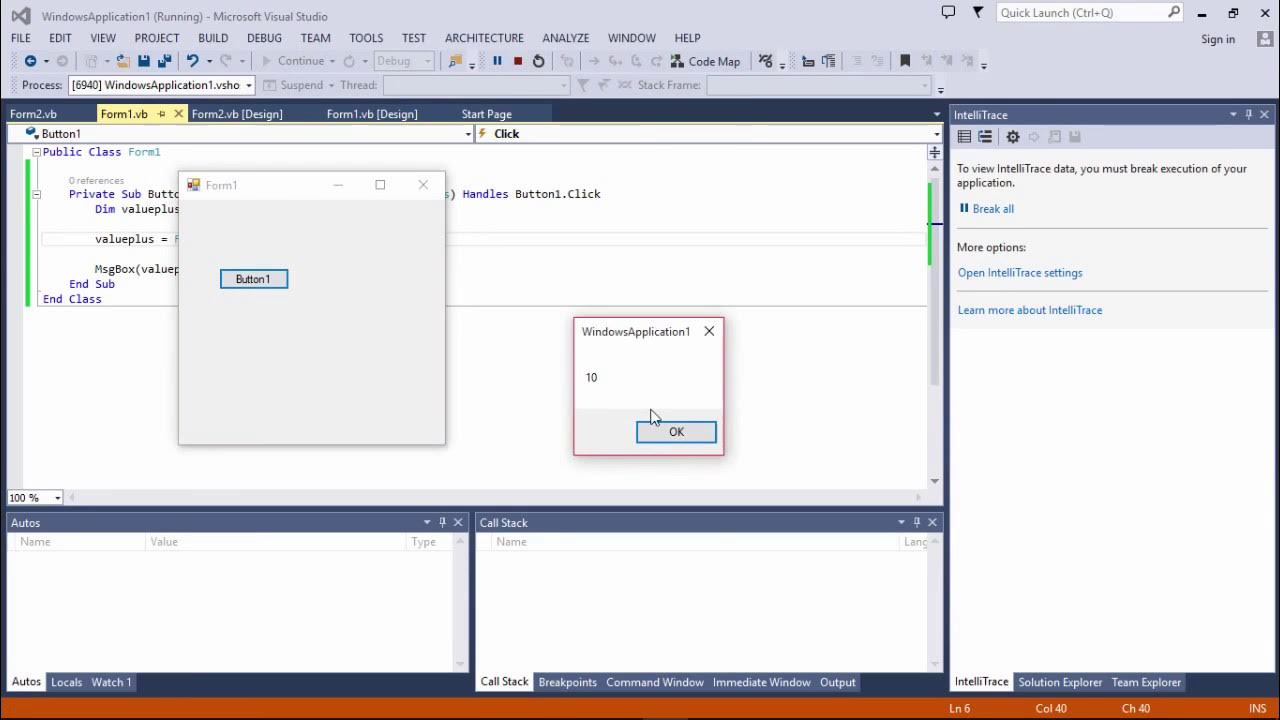 Add Form (Show and ShowDialog) Visual Basic (VB.net) - YouTube