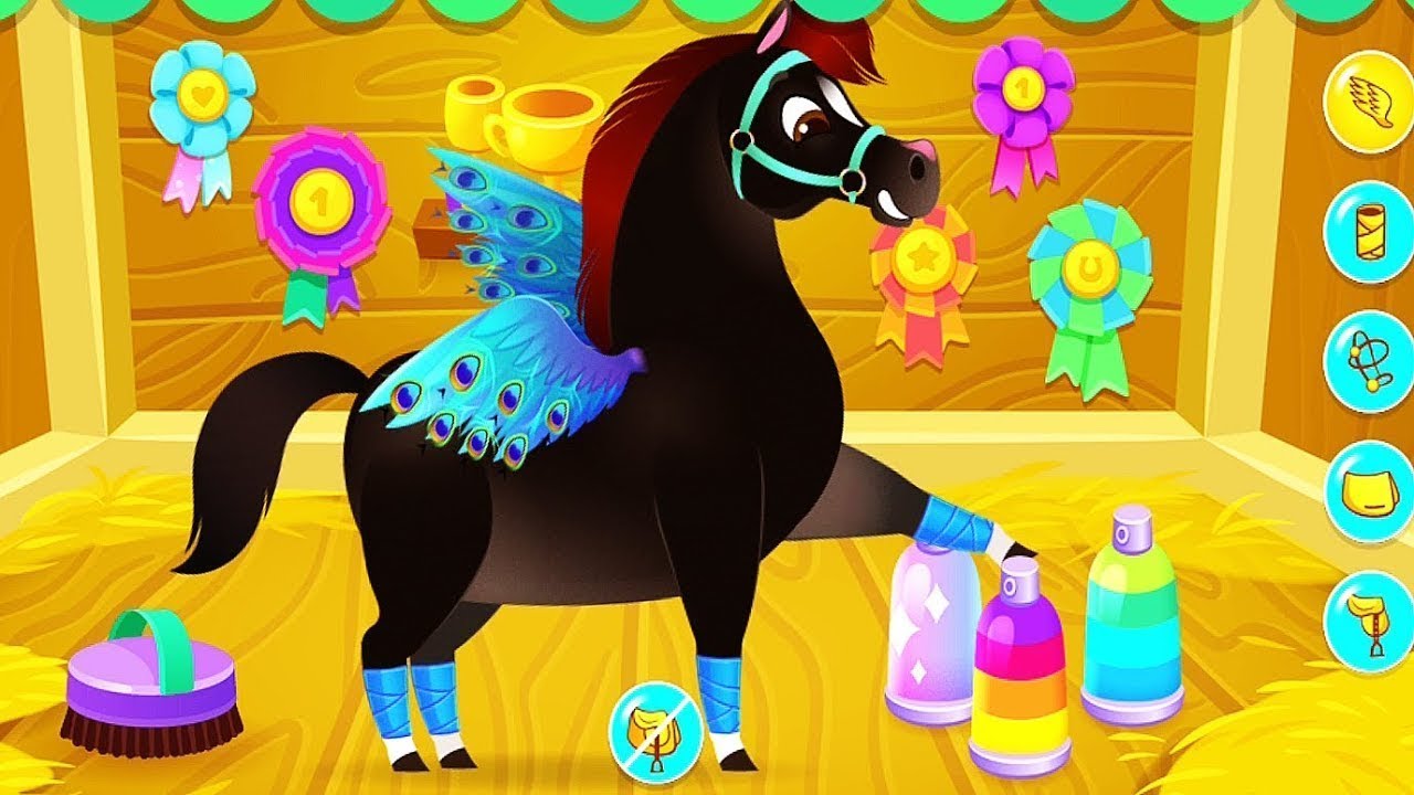 Horse Virtual Pet Care - Play Feeding Dress Up With Adorable Pony Pixie ...