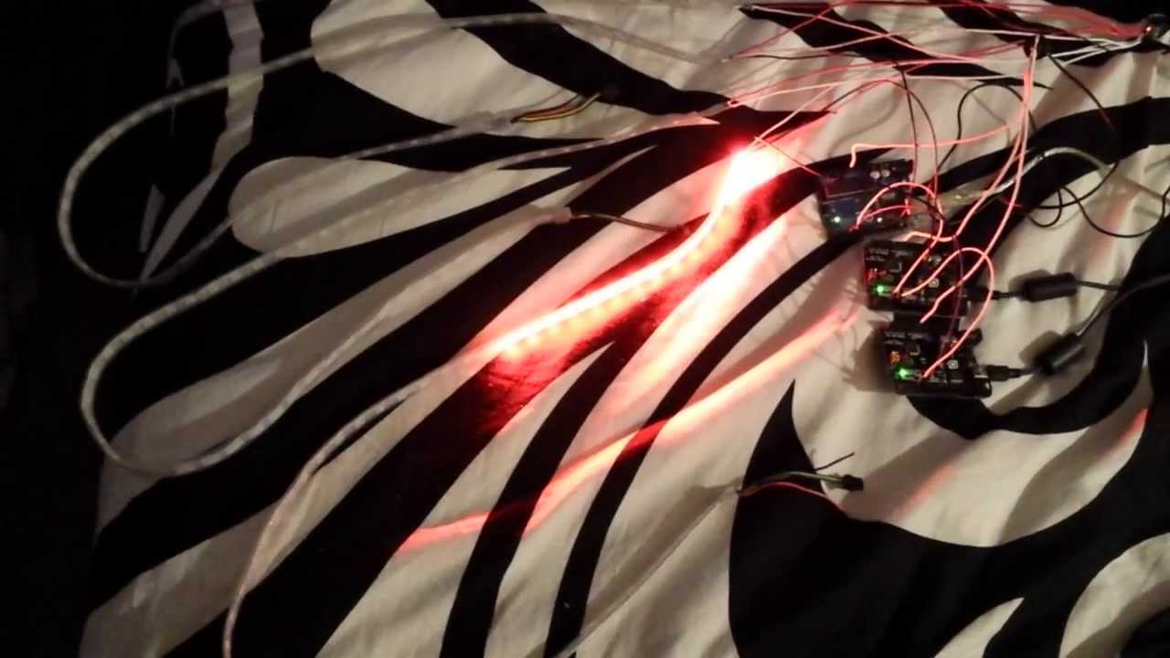 Arduino With Ws2811 Rgb Led Strip Youtube