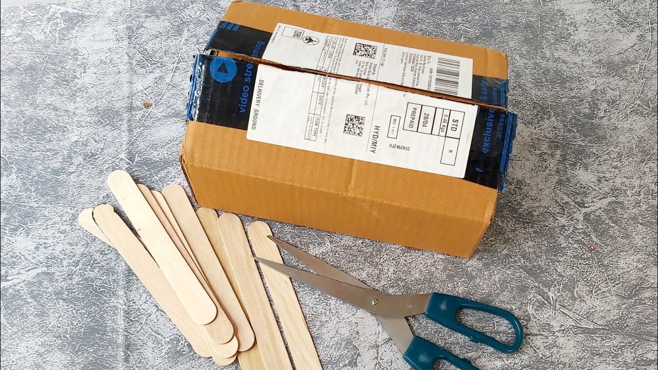 How to reuse empty cardboard boxes/AMAZON Cardboard box Reuse Idea ...