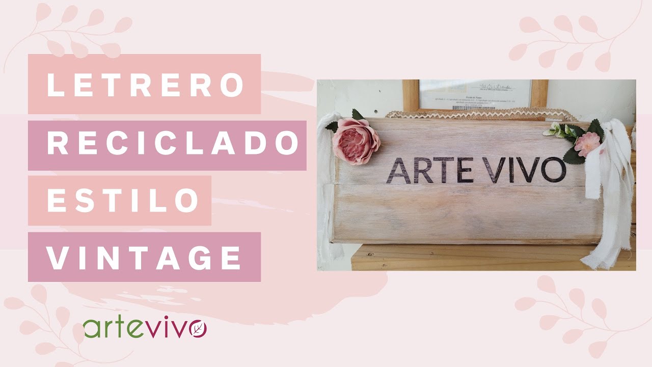 🎀Crea un LETRERO VINTAGE a partir de un deteriorado Letrero Rústico ️ ...