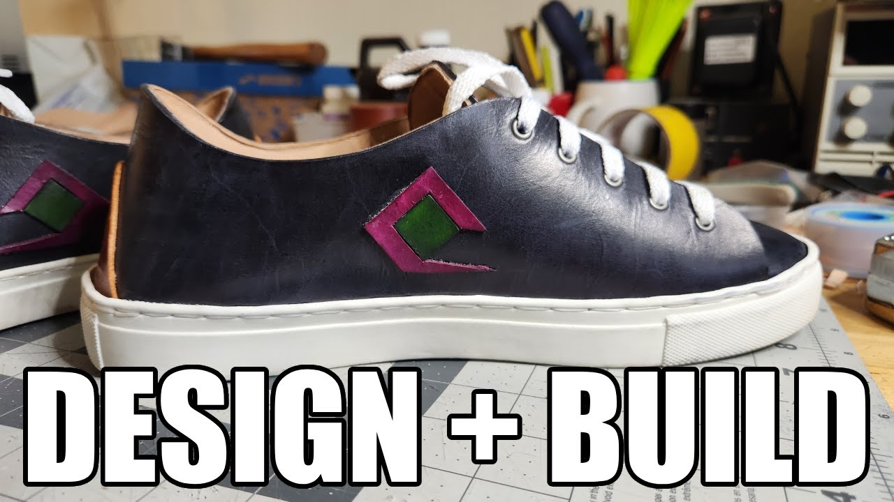 Designing and building my own shoes out of leather - YouTube