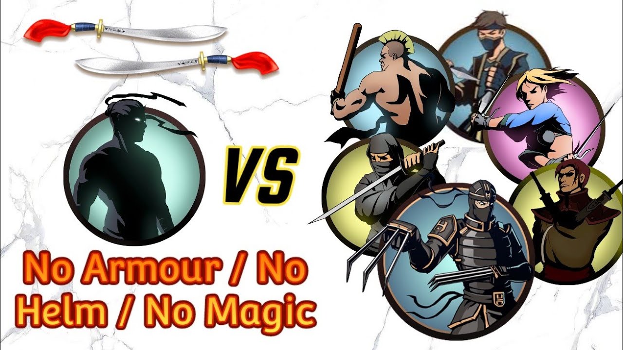 Shadow Fight || Only Sabers lvl17 - No Armour/Helm/Magic VS Lynx & His ...