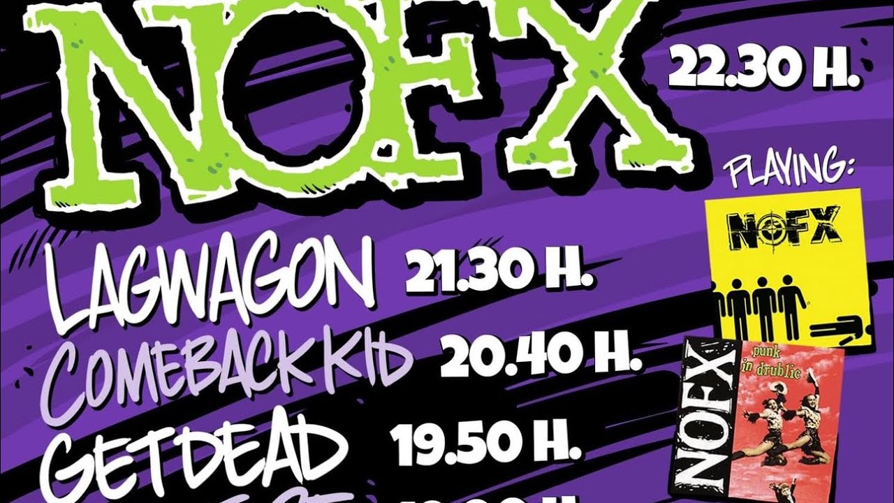 NOFX final Tour Punk in drublic Barcelona 20-5-2023 - YouTube