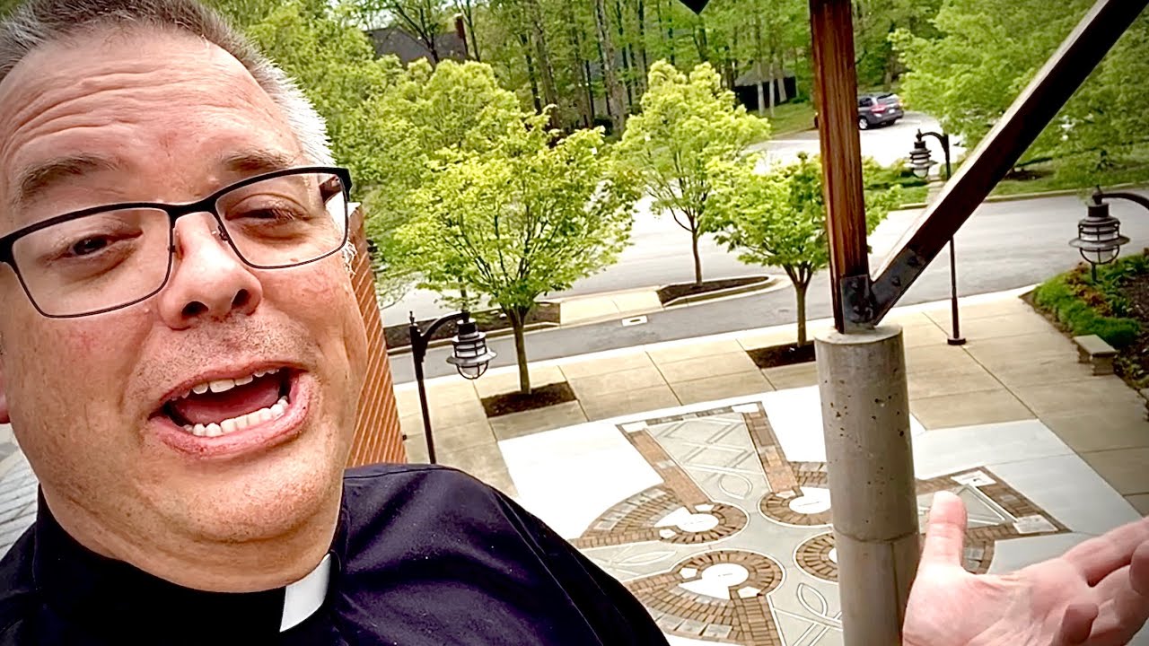 UP on the Roof! Fr. Jeff at school - Day 24! - YouTube