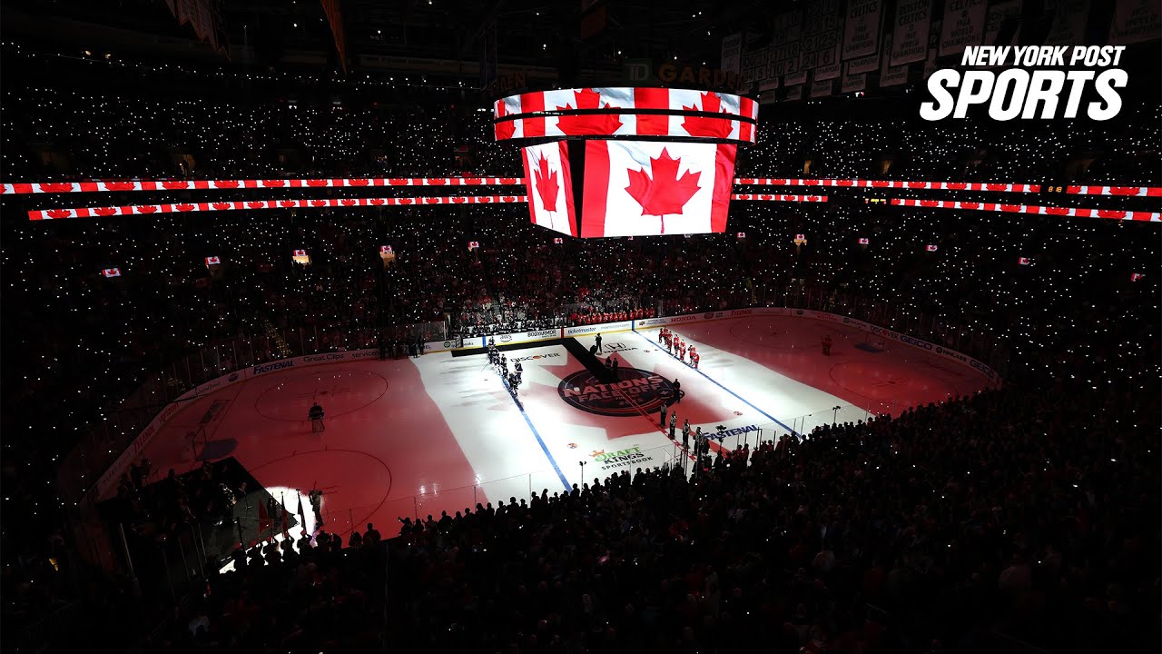 Smattering of boos for the Canadian national anthem ahead of 4 Nations ...
