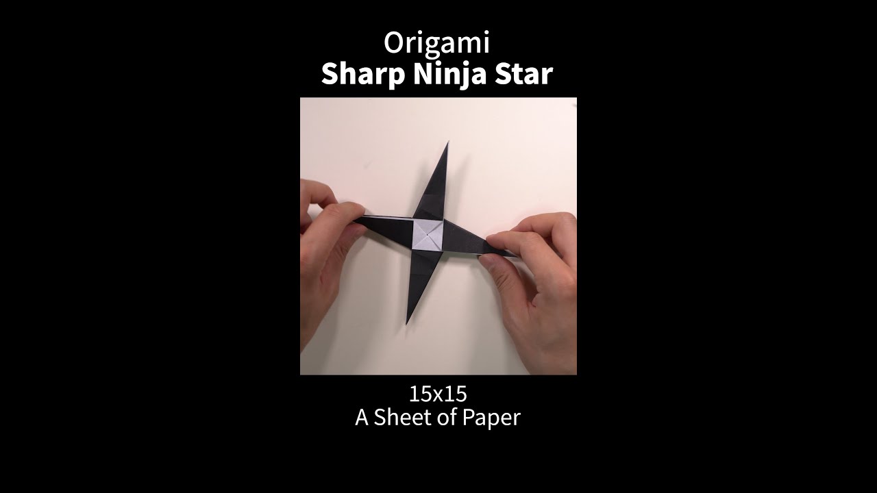 #Shorts Origami Sharp Ninja Star (Shuriken) - YouTube