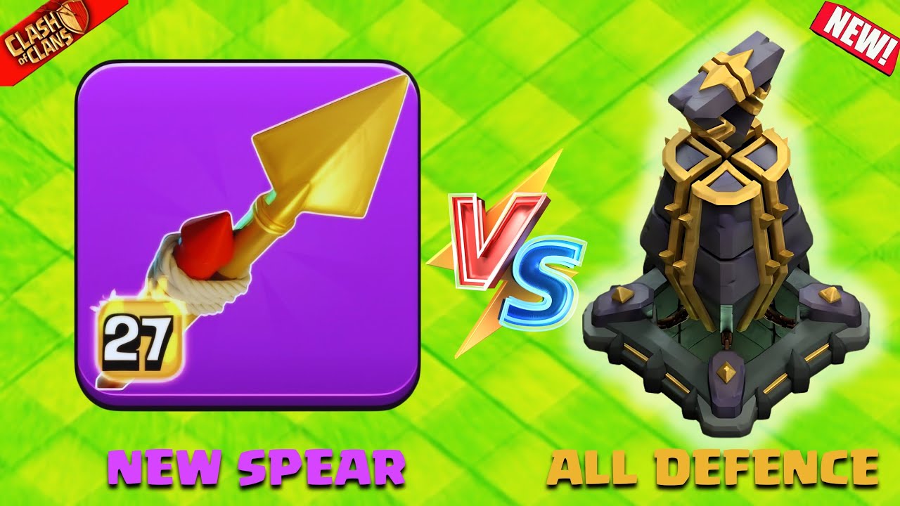 *New* Rocket SPEAR vs All Defences | Clash of Clans | Clashflict - YouTube