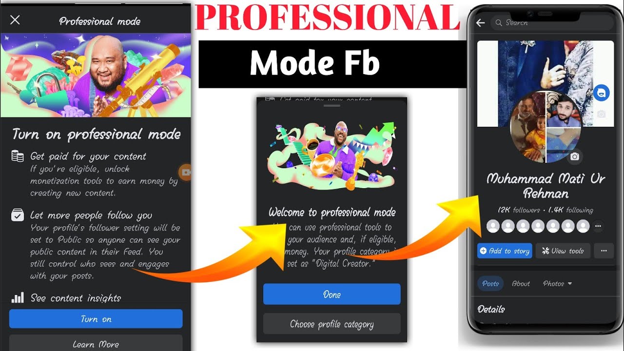 Facebook Professional Mode Option Not Showing Problem Solved || Turn On ...