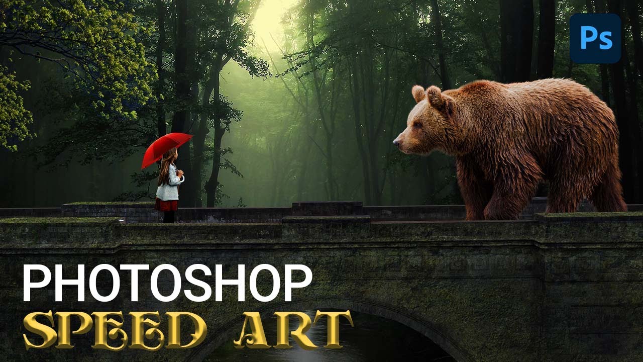 Fantasy Forest Photo Manipulation Speed Art Photoshop Tutorial - YouTube