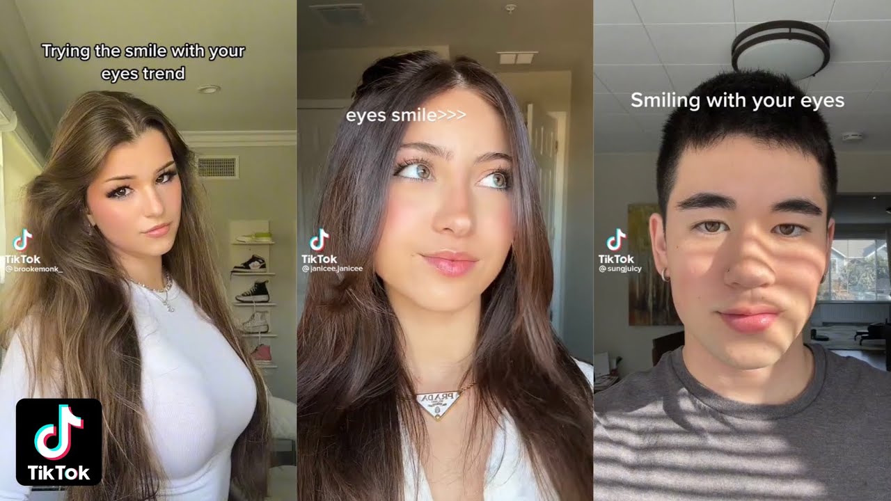 eye smile TikTok trend - YouTube
