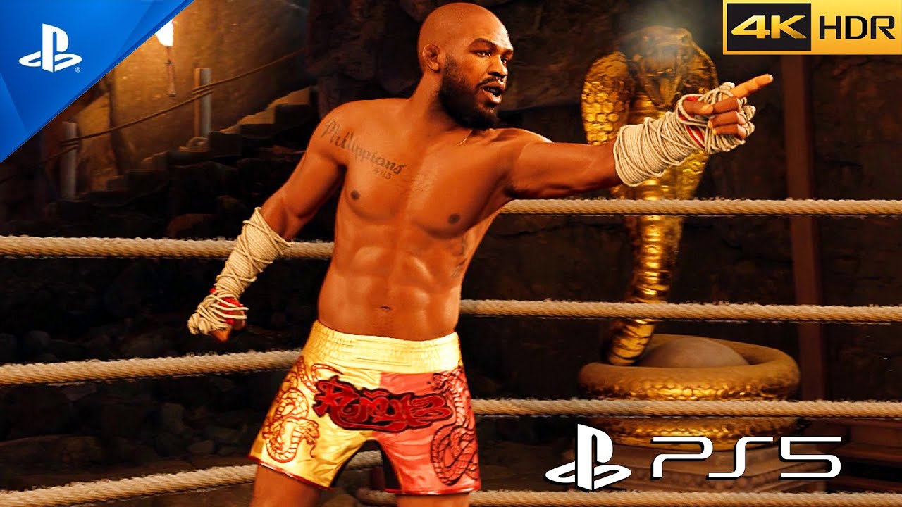 (PS5) Jon Jones vs Stipe Miocic in the Kumite Arena of UFC 4 | Ultra ...