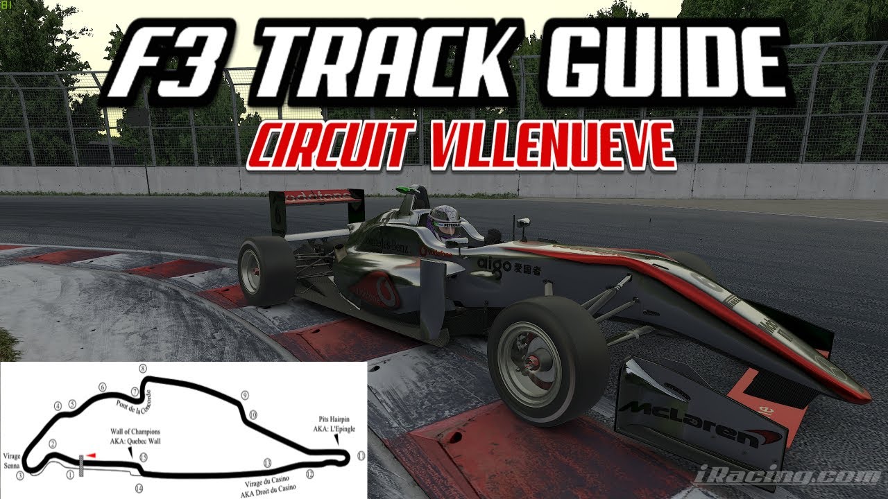 F3 Track Guide @ Circuit Villeneuve | iRacing | Dallara F3 - YouTube