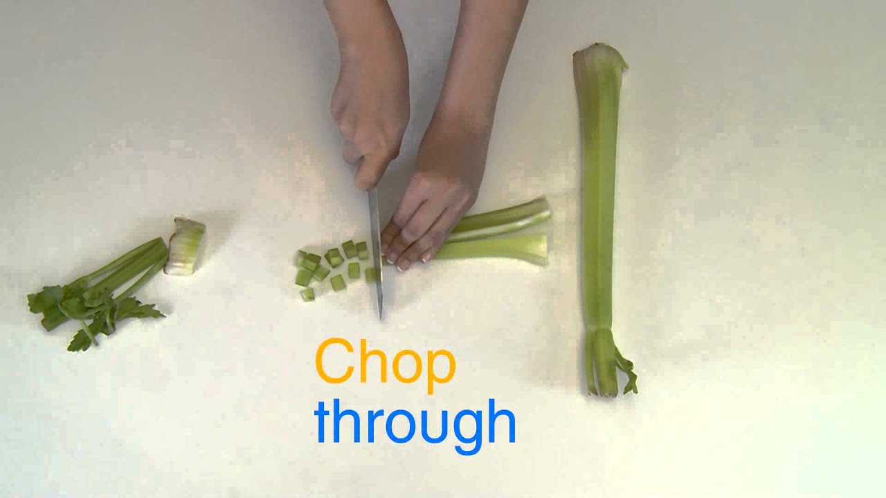 How to Dice Celery - Simple steps - YouTube