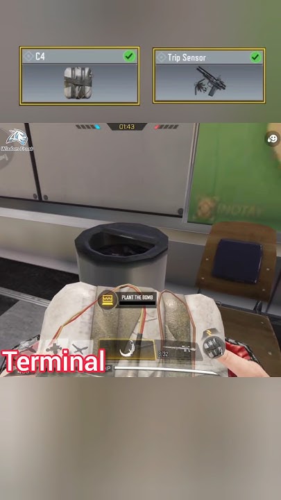 Combo TRIP SENSOR - C4 in S&D Mode Terminal Map CodM #shorts #callofdutymobile #codm #codmobile ...