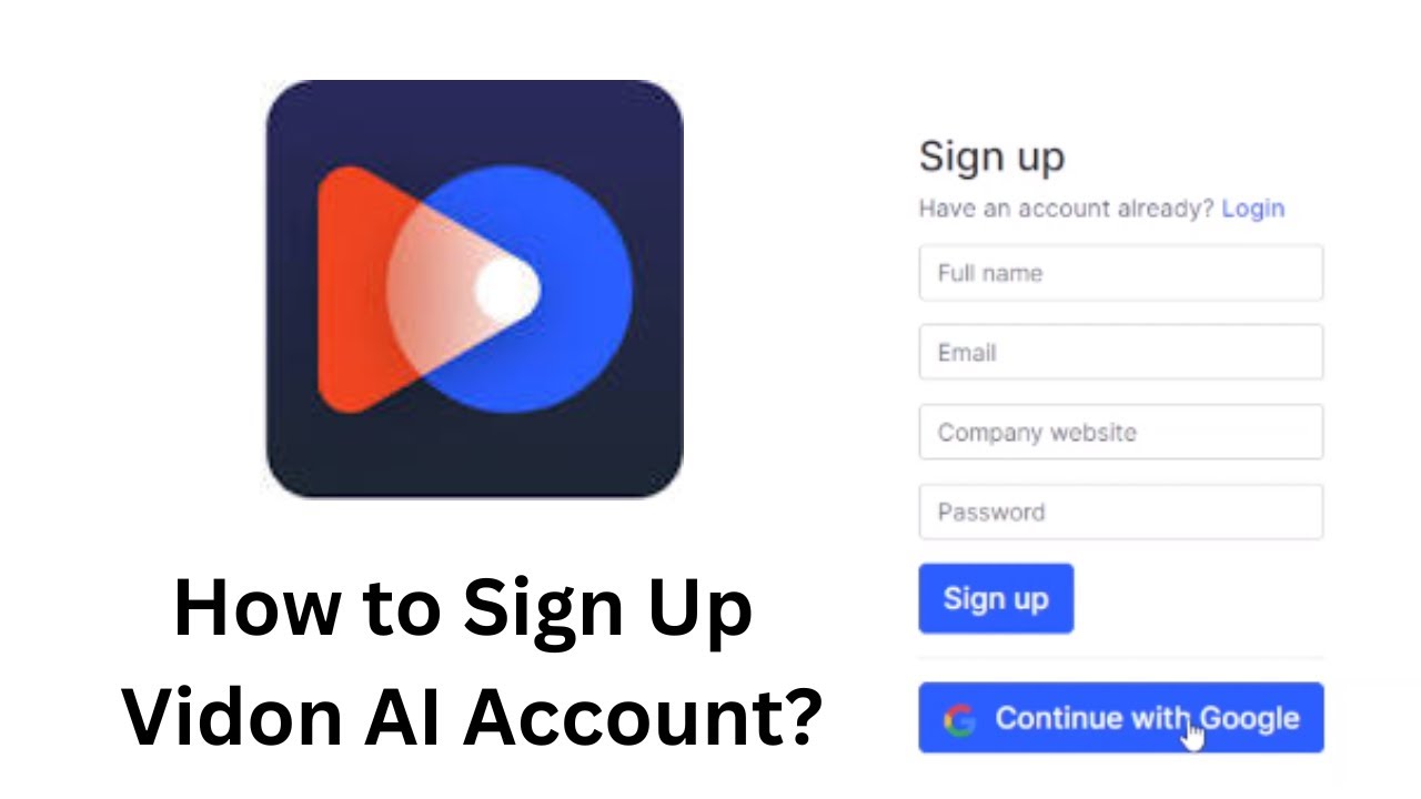 Text to Video AI | How to Sign Up Vidon AI Account? Vidon AI Sign Up ...