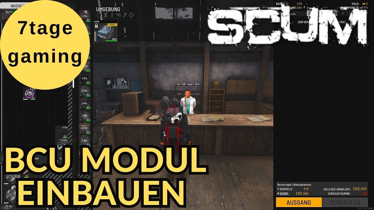 SCUM 🏹 25: BCU Modul wird beim Doc in den Kopf dauerhaft Eingebaut ...