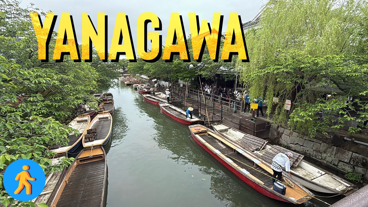 Exploring Yanagawa in Southern Japan - 4K virtual walk - YouTube