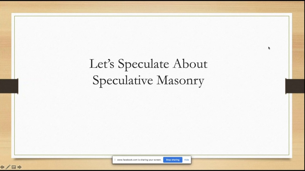 Let's Speculate About Speculative Freemasonry - YouTube