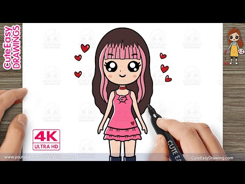 How to Draw Megan from KATSEYE 💕 | Easy Step-by-Step Fan Art - YouTube