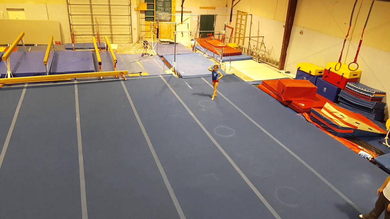 Level 6 floor routine @ practice: October 2015 - YouTube