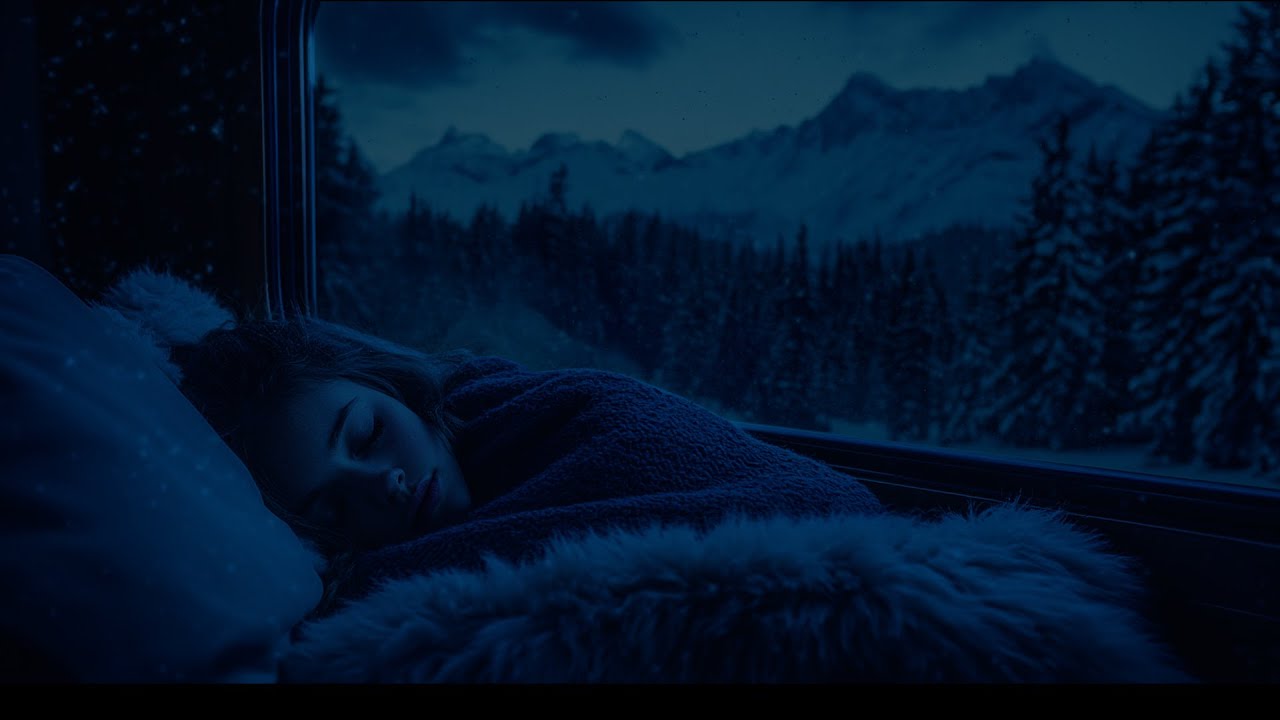 💨 Cold Howling Snowstorm Ambience in the Mountains of Austria. Perfect ...