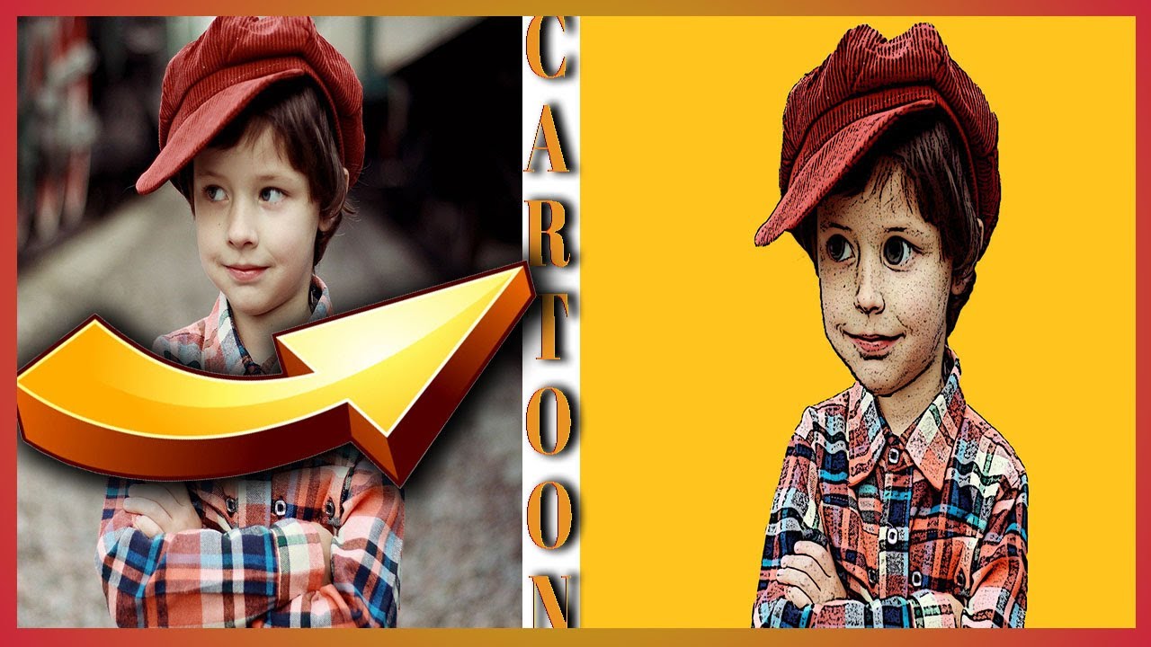 effet cartoon simple et rapide avec photoshop tutoriel - YouTube