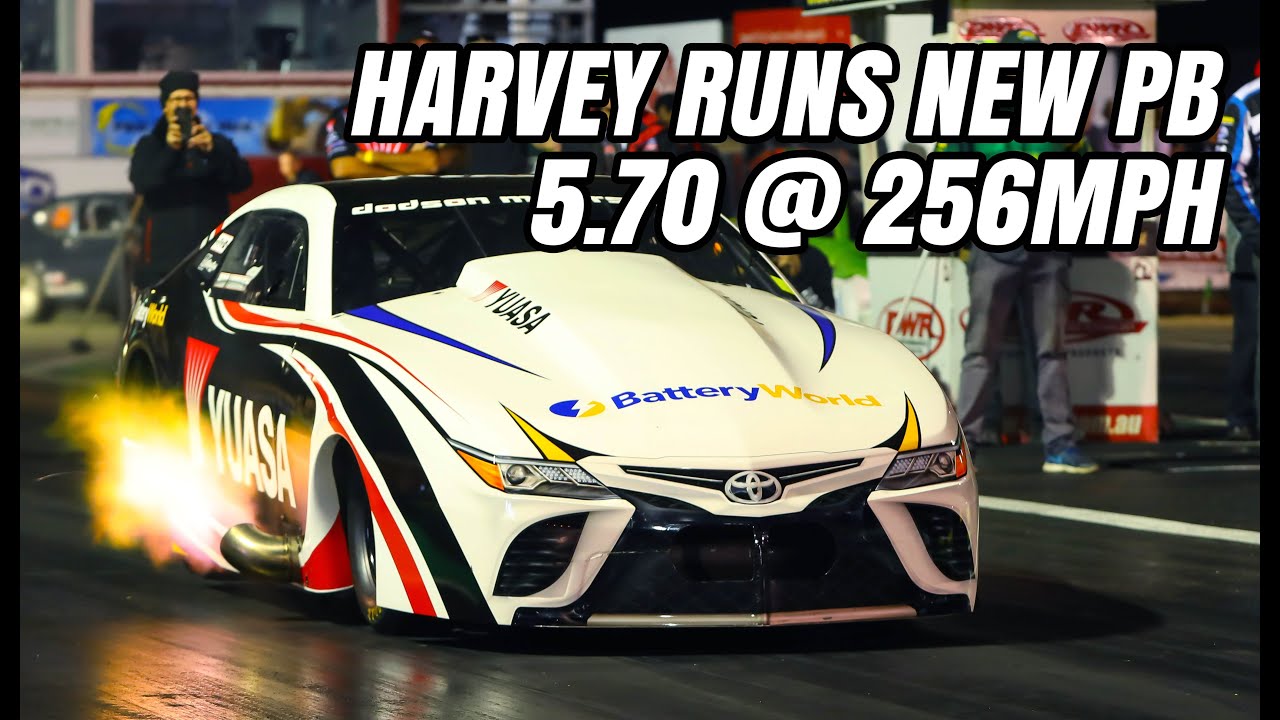 AUSTRALIAS FASTEST 2JZ - NEW PB FOR HARVEY 5.70 @ 256MPH IN TESTING ...