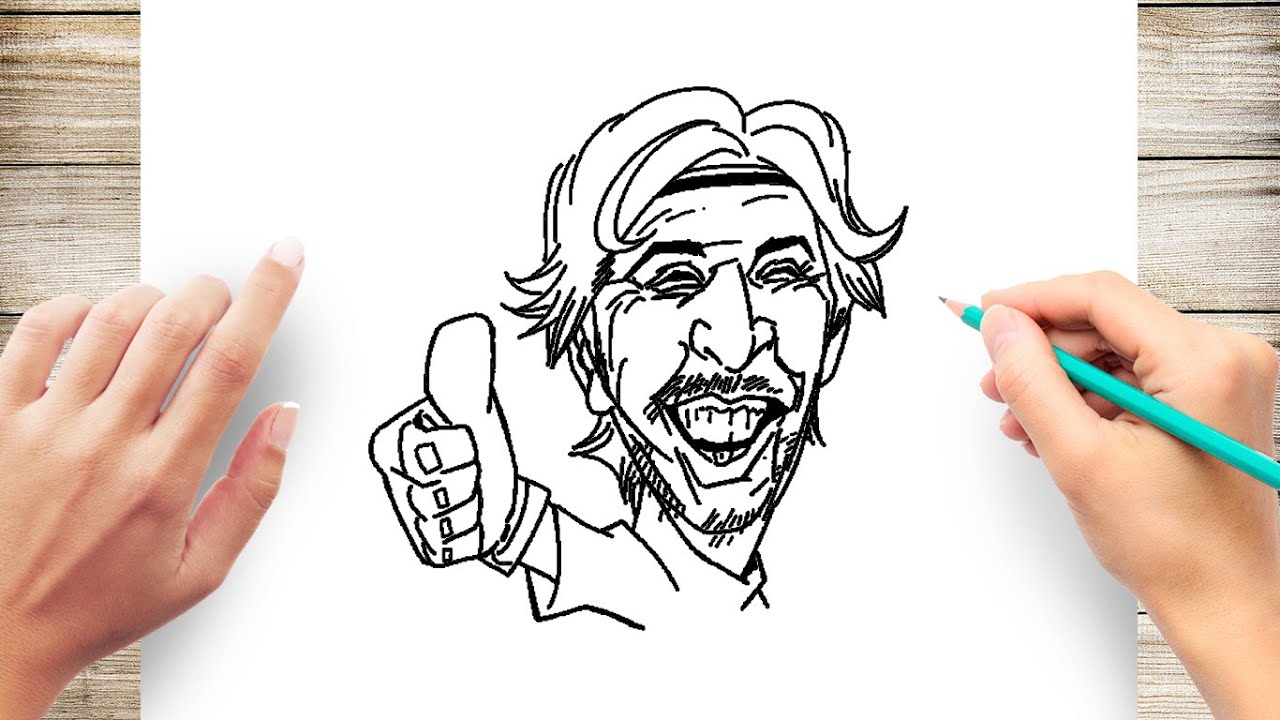 How to Draw Gigi Buffon Caricature Step by Step - YouTube