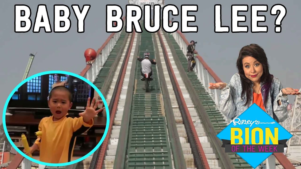 Dirt Bikes on Roller Coasters & Baby Bruce Lee - YouTube