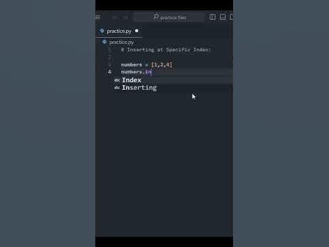 Specific Index | #python #pythonprogramming #coding #learnpython #pythonforbeginners - YouTube