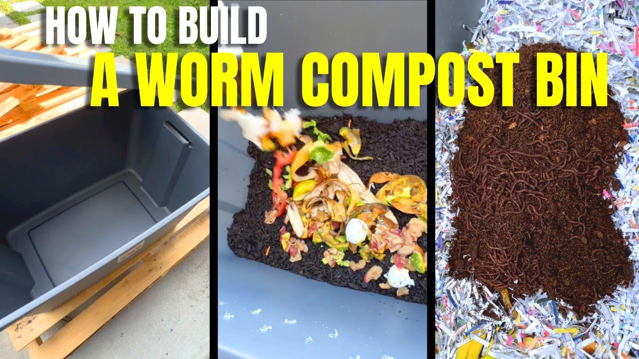 How To Build A Worm Compost Bin - Full Step by Step DIY - YouTube