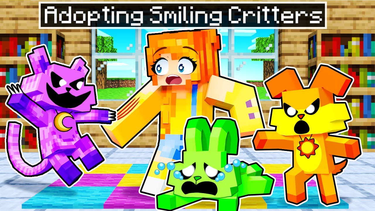Adopting the SMILING CRITTERS in MINECRAFT! - YouTube