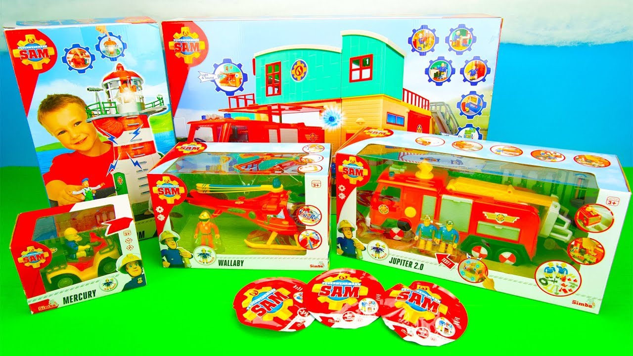 Fireman Sam Toys Unboxing - Full Episodes [New Toys/Firetruck] - YouTube