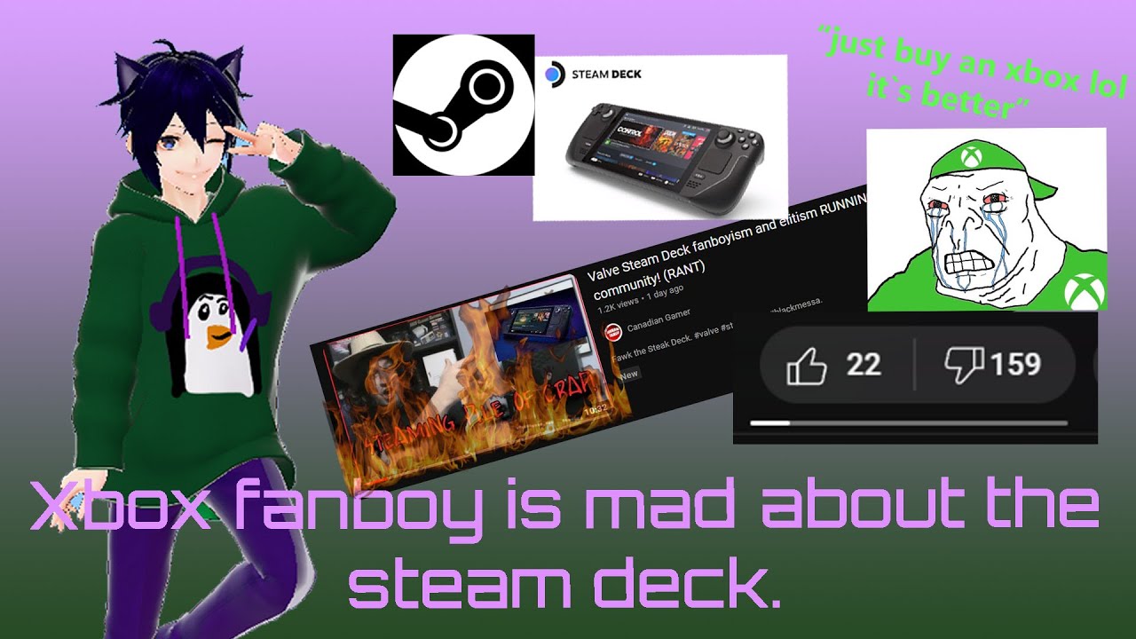 Xbox fanboy boomer hates steam deck for "being niche" - YouTube