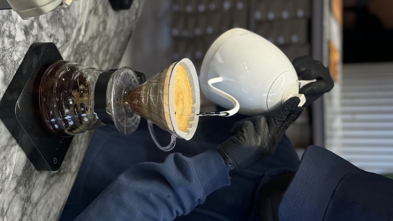 Speciality Coffee Training | Barista art skills | Coffee Latte Art Tutorial [V60 Black Coffee ...