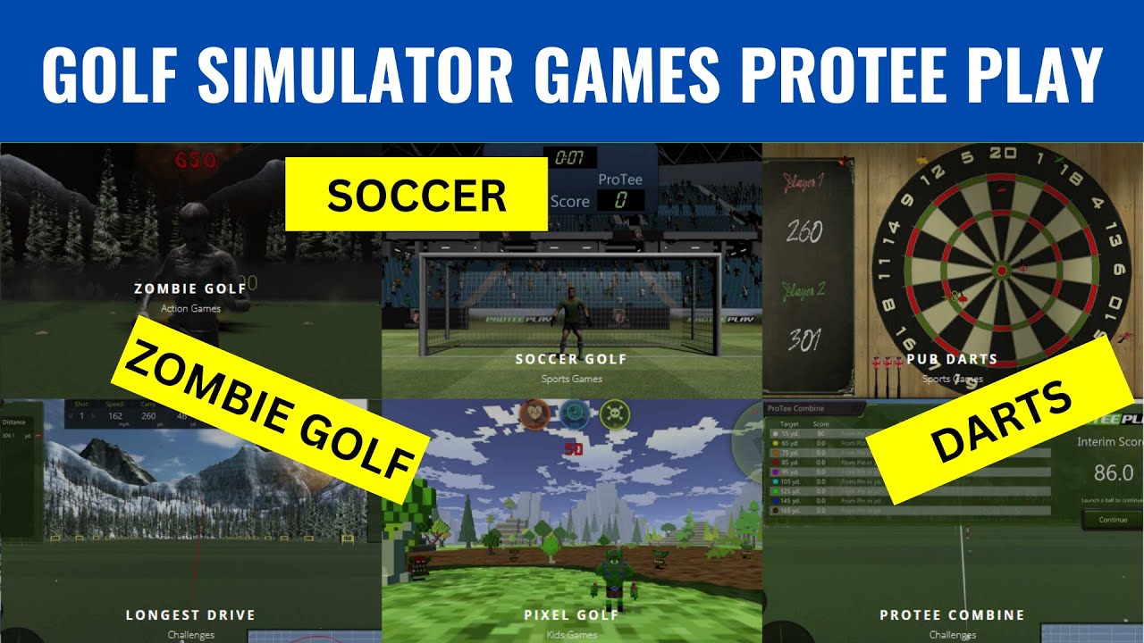 Golf Simulator Games ProTee Play - YouTube