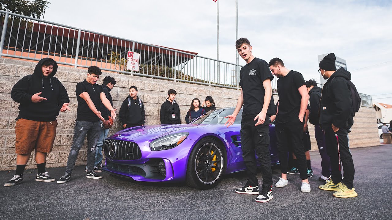 Bringing My Supercar to High School! - YouTube