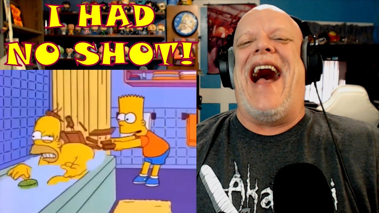 THE SIMPSONS TRY NOT TO LAUGH CHALLENGE - Homer Getting Hurt - He Broke ...